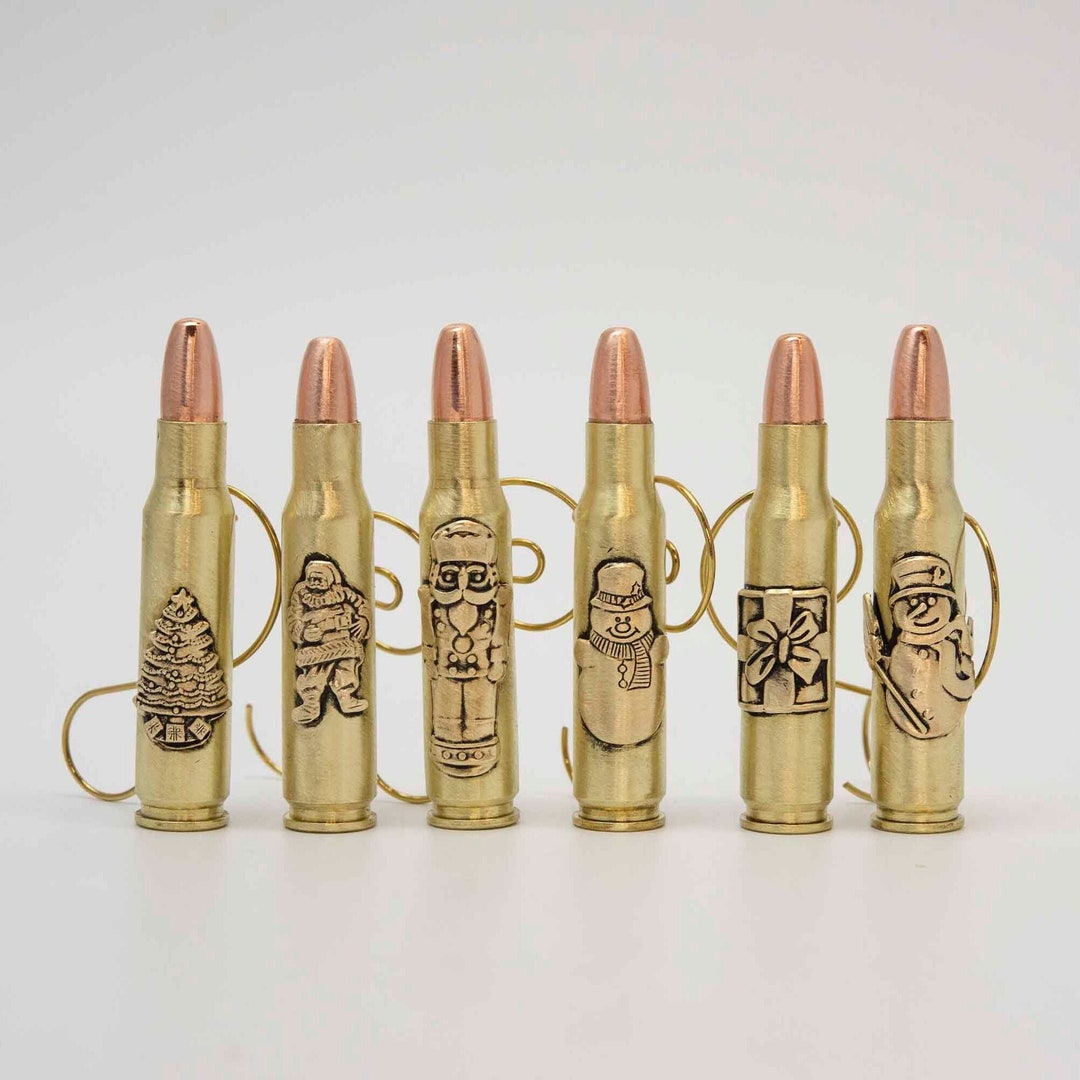 308 Bullet Handmade Christmas Ornament, 2nd Amendment, Gun Owner Gift ...