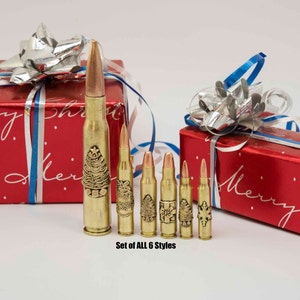 Bullet Christmas Tree Ornament, Manly Holiday Decoration, 2nd Amendment ...