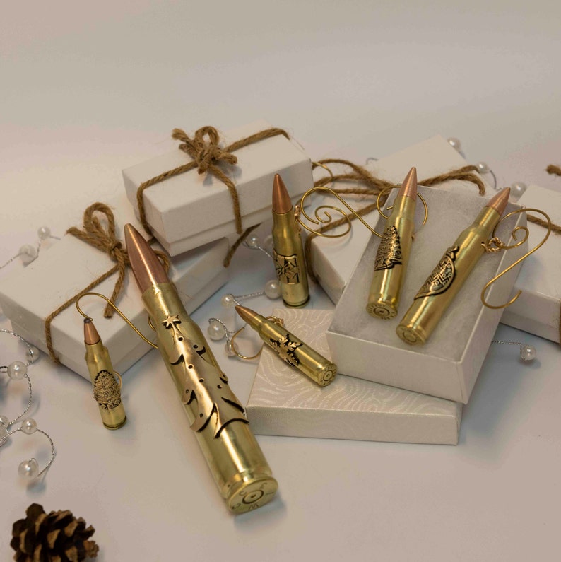 Bullet Christmas Tree ornament manly Holiday decoration 2nd | Etsy