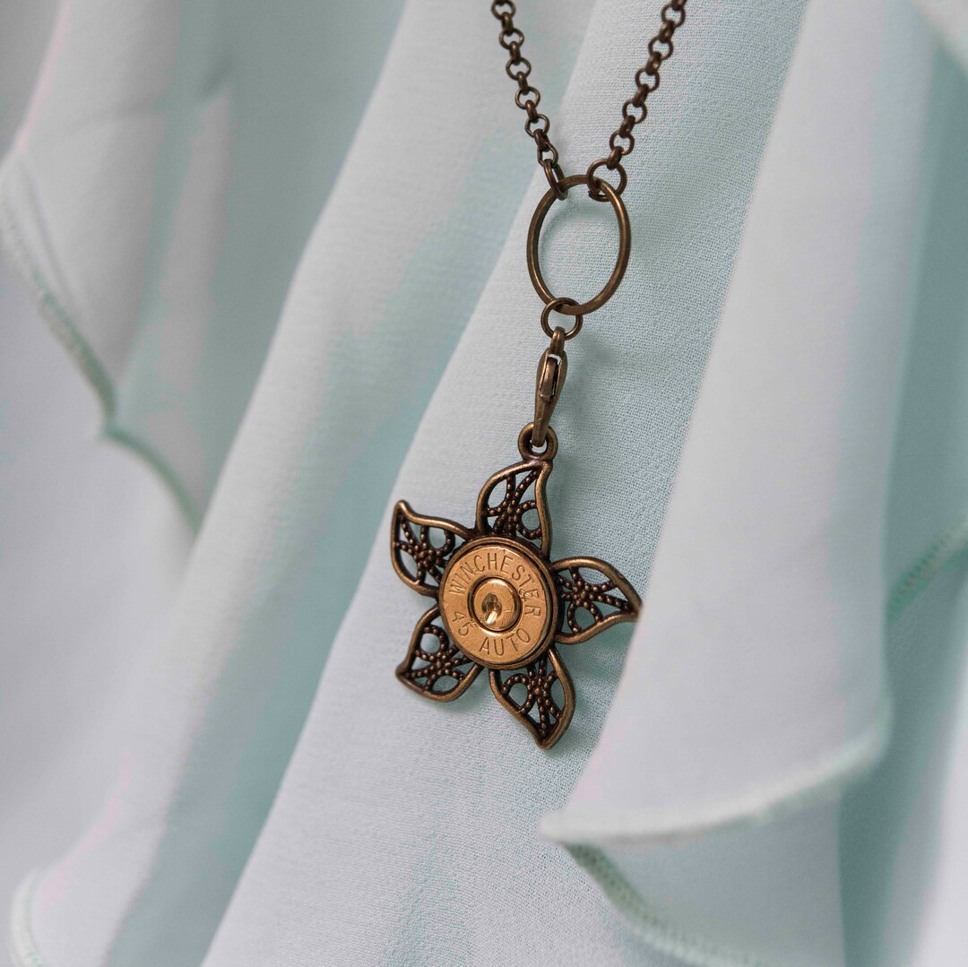 Floral Bullet Necklace, Ammo Pendent, Pro Gun Gift, Country Girl ...