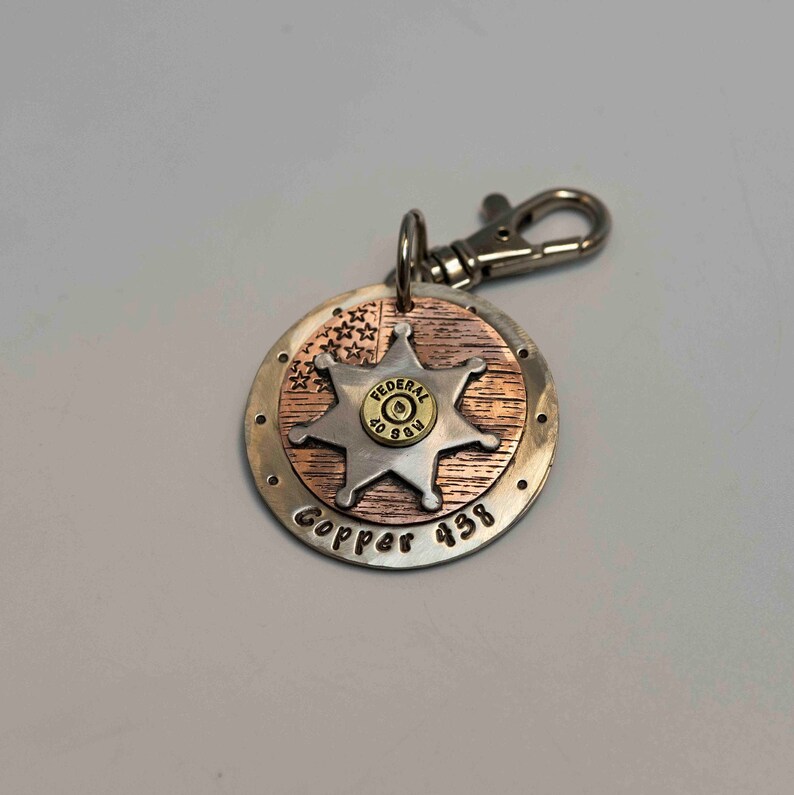 Custom Sheriff Deputy Badge Keychain Personalized Dog Tag - Etsy