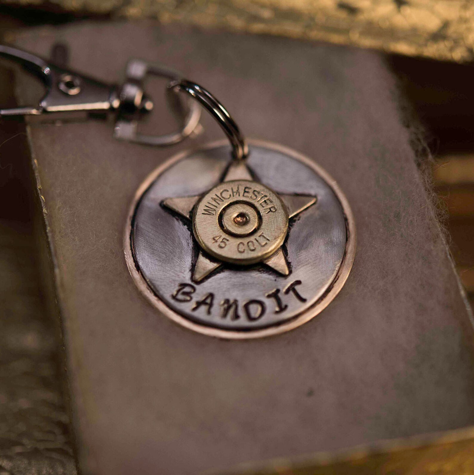 Personalized Dog Tag Custom Keychain Pro Gun American Flag | Etsy