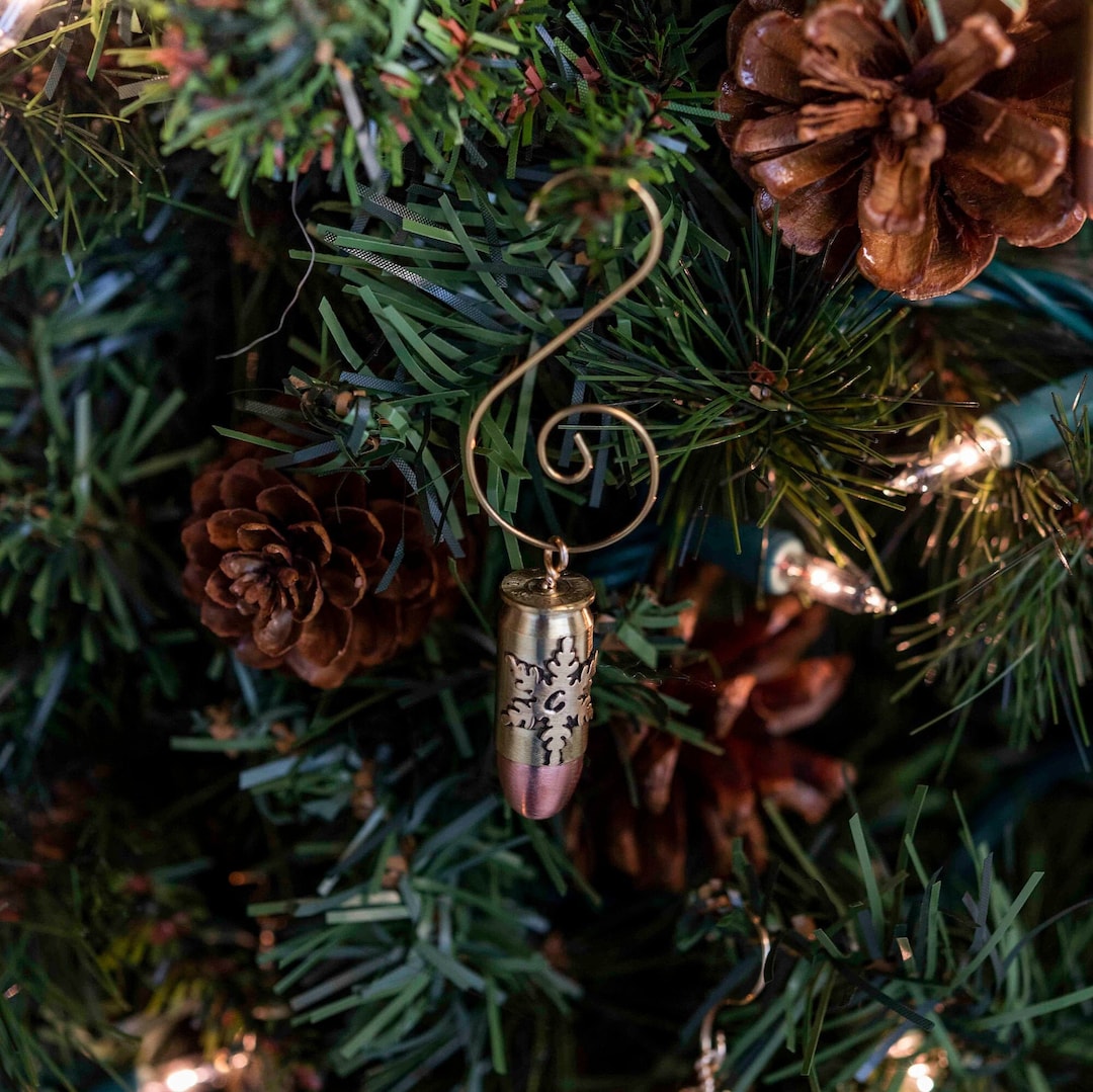 Personalized Snowflake Bullet Christmas Tree Ornaments, Handmade 2nd ...