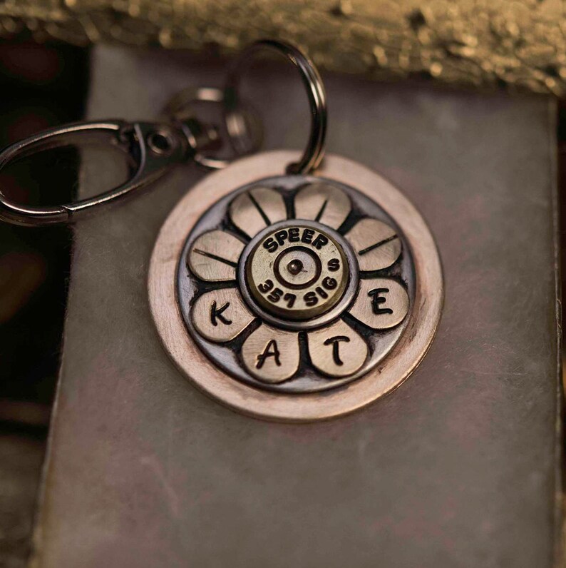 Personalized Floral Dog Tag Custom Made Pet Tag Dog Lover - Etsy