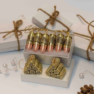 Handmade American Flag Bullet Christmas Tree Ornament, Pro Gun Gift ...