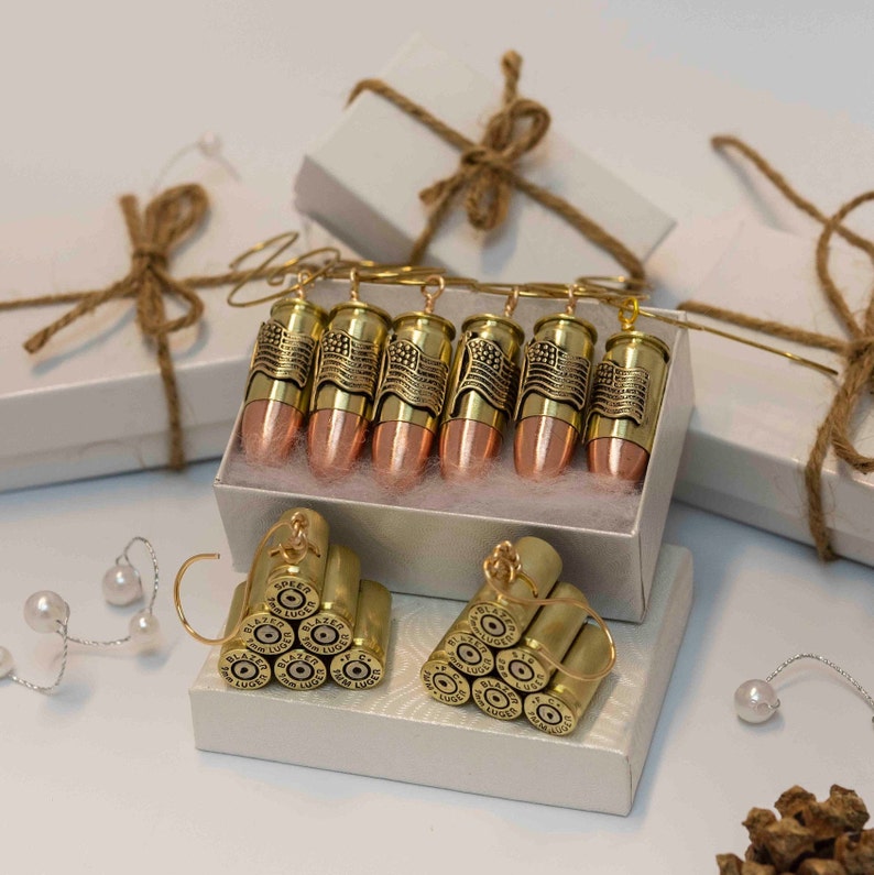 Handmade American Flag Bullet Christmas Tree Ornament Pro Gun | Etsy