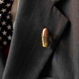 American Flag Bullet Boutonniere, Patriotic Lapel Pin Hat Pin, 2nd ...