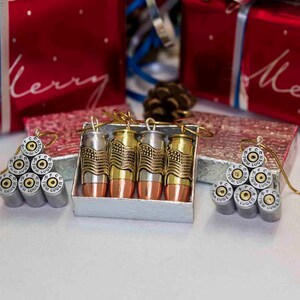 Handmade American Flag Bullet Christmas Tree Ornament, Pro Gun Gift ...