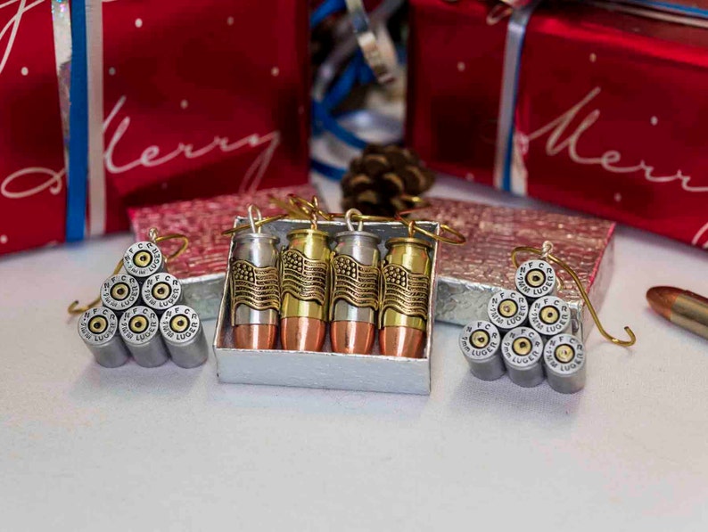 Handmade American Flag Bullet Christmas Tree Ornament Pro Gun - Etsy