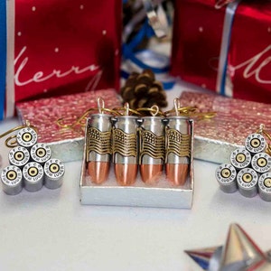 Handmade American Flag Bullet Christmas Tree Ornament Pro Gun | Etsy