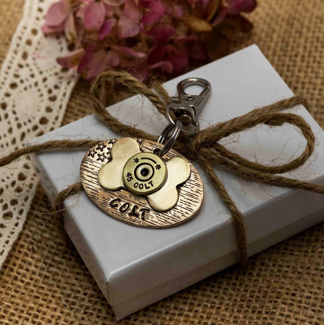 Personalized Bullet Dog Tag, Custom Pet Tag, Pet ID Name Tag, 2nd ...
