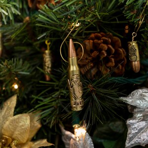308 Bullet Handmade Christmas Ornament, 2nd Amendment, Gun Owner Gift ...