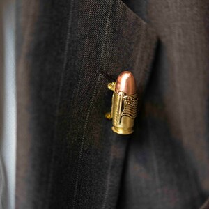 American Flag Bullet Boutonniere, Patriotic Lapel Pin Hat Pin, 2nd ...