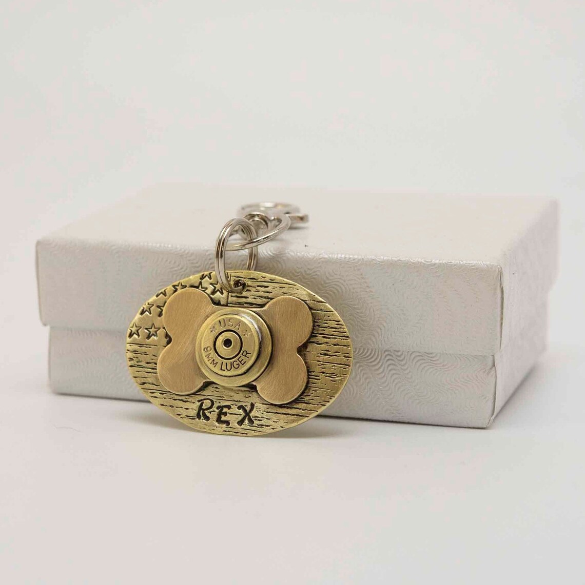 Personalized Bullet Dog Tag Custom Pet Tag Pet ID Name Tag - Etsy