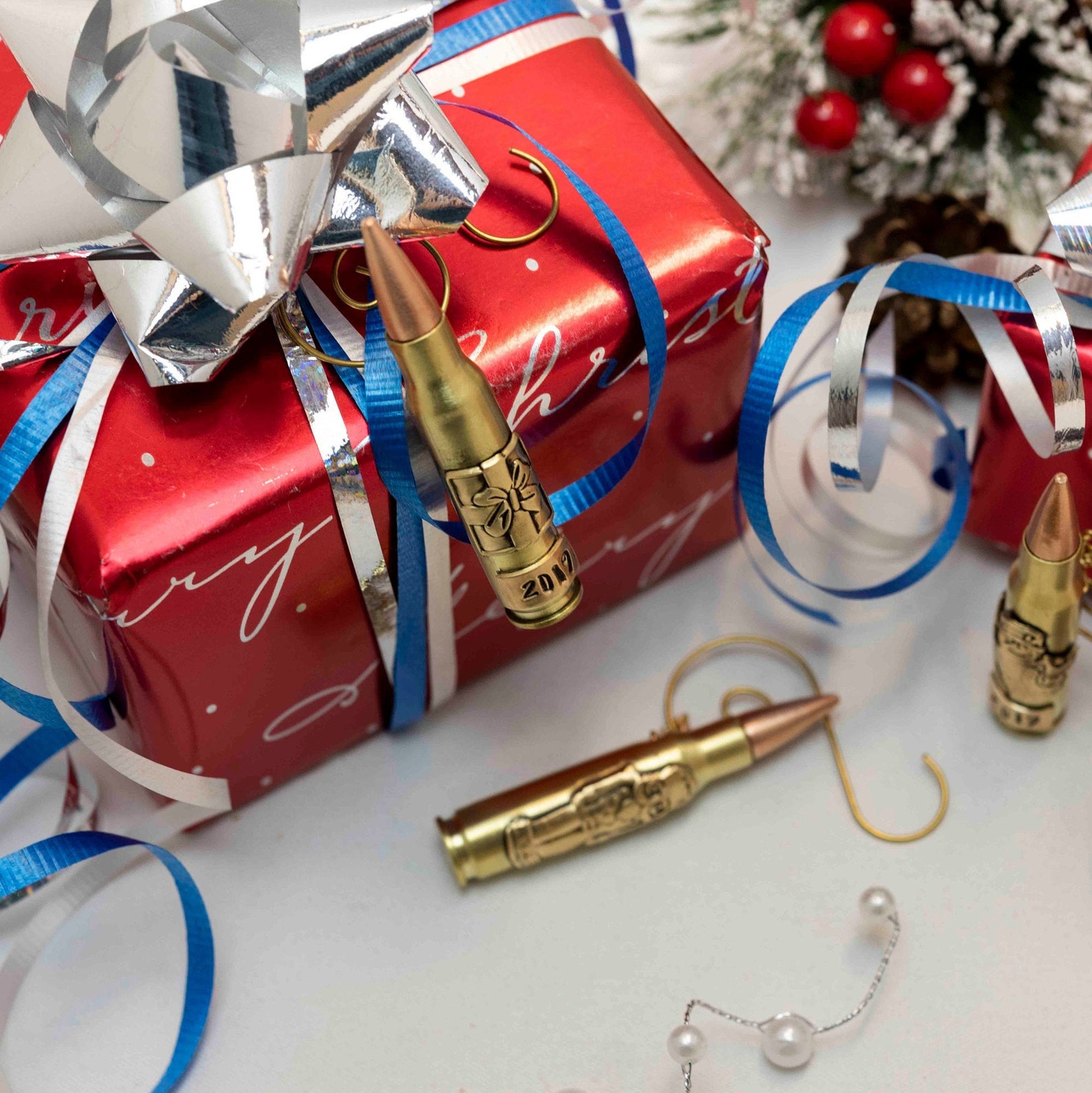 308 Bullet Handmade Christmas ornament 2nd amendment gun | Etsy