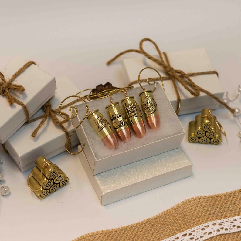 Handmade bullet Christmas Ornament for Fire Rescue Members | Etsy