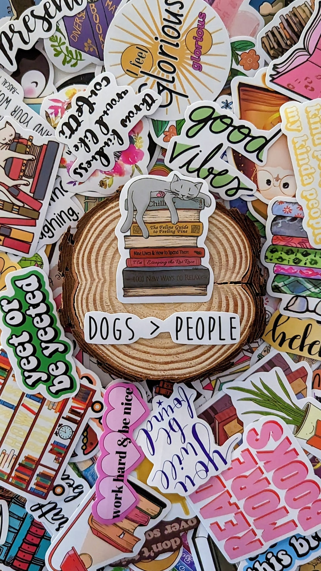 100 Book, Text & Quote Sticker Wrapped Gift, Colorful Reading and Fun ...