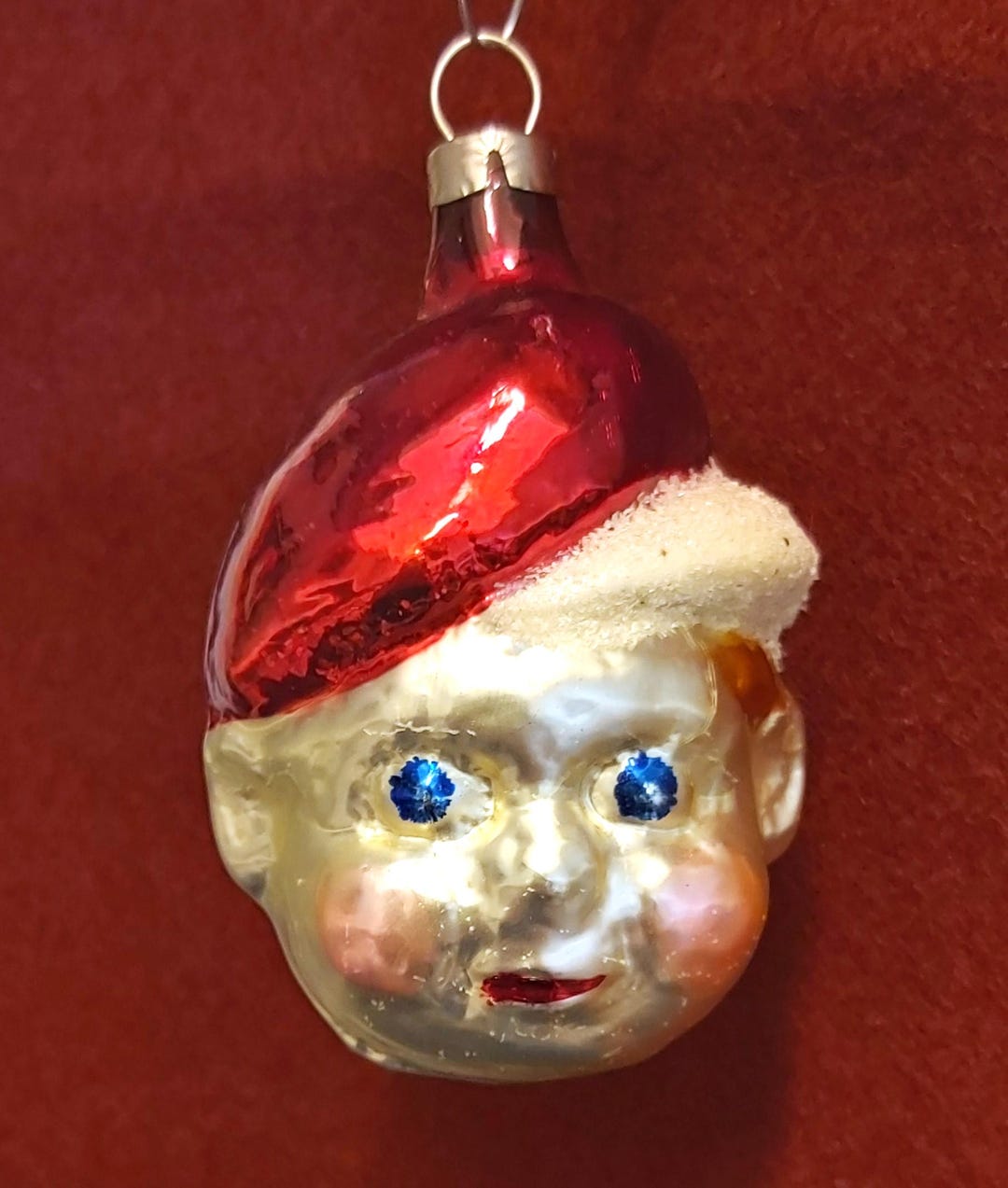 Vintage Clown Head Glass Christmas Ornament Collectible Czech - Etsy