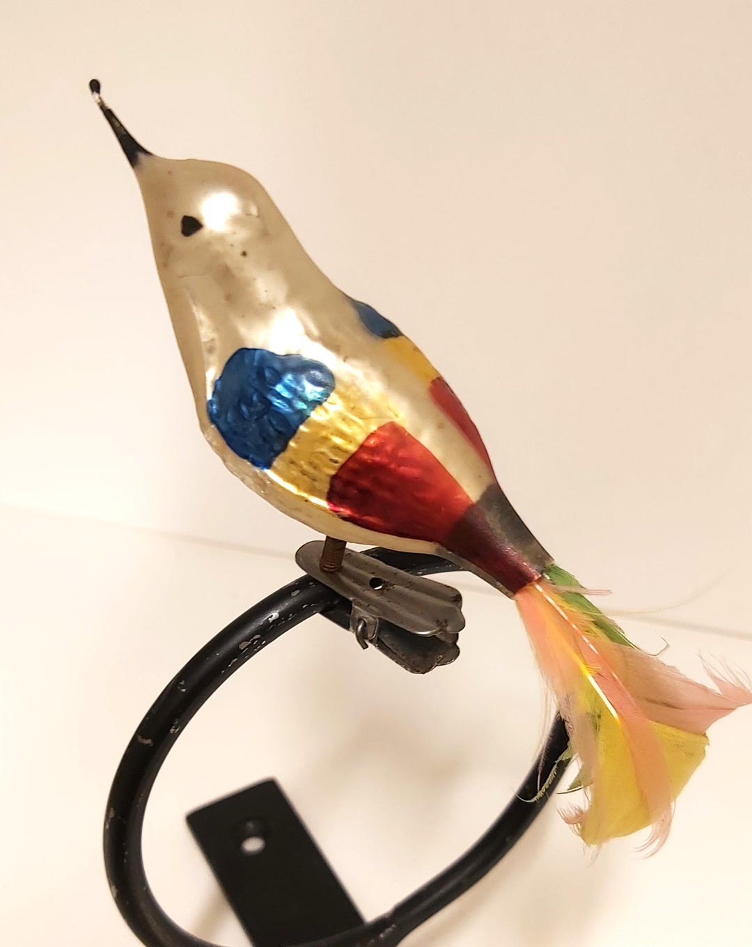 Vintage Glass Bird On-clip Christmas Ornament Collectible ...
