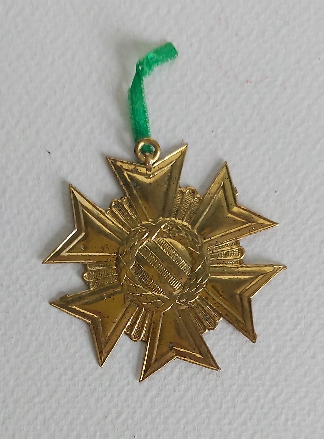 Antique Dresden Cardboard Cotillion Star Christmas Tree Ornament Rare ...