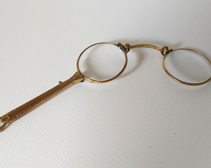Antique Lorgnette Glasses Gilded 19th Century - Etsy