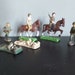6 Antique Elastolin Composite Sheeps Christmas Putz Erzgebirge Nativity ...