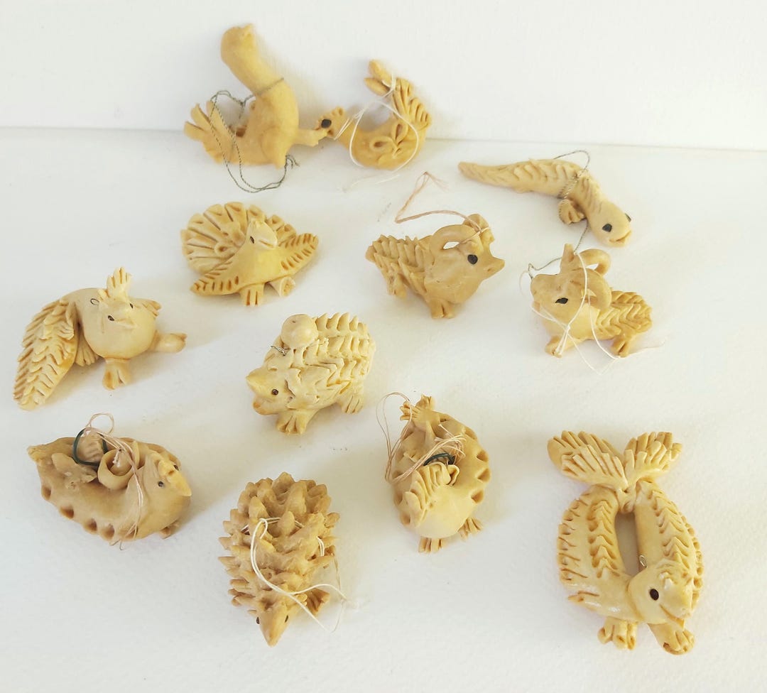 Gorgeous Early Handmade Dough Figures Animals Christmas Easter ...