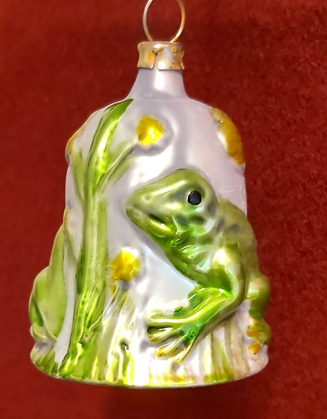Vintage Retro Glass Frog Bell Christmas Ornament Germany New - Etsy