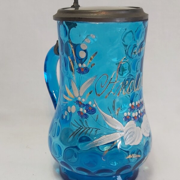 Victorian Blue Glass - Etsy