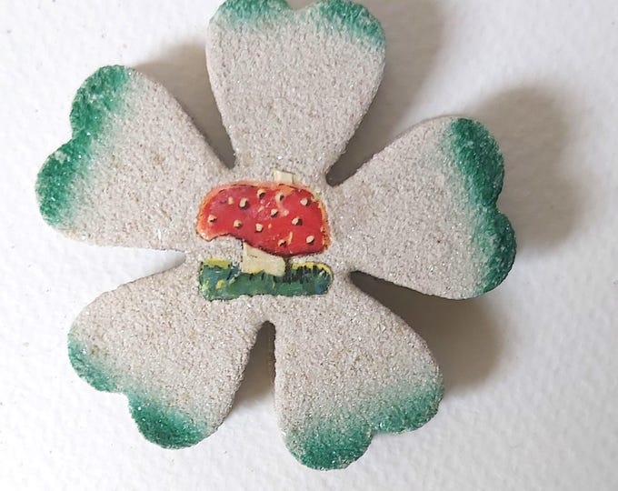 Antique Mica Cardboard Gablonz Christmas Ornament Collectible Handmade ...