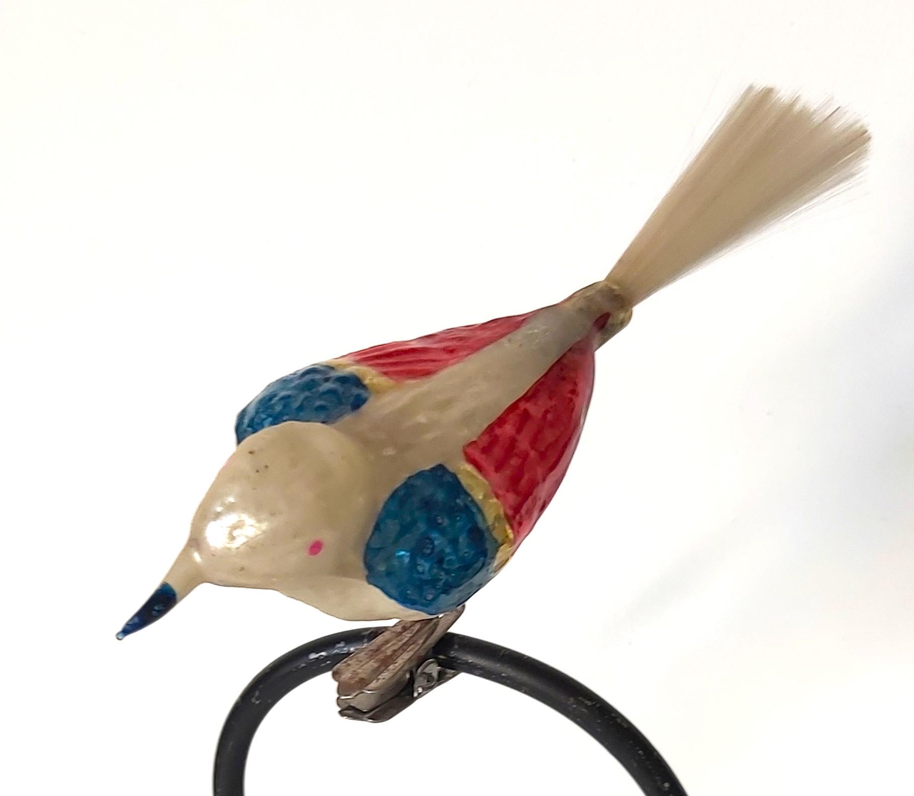 Vintage Glass Bird On-clip Christmas Ornament Collectible Czech - Etsy