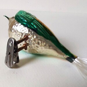 Vintage Glass Bird on a Clip Christmas Ornament Collectible - Etsy
