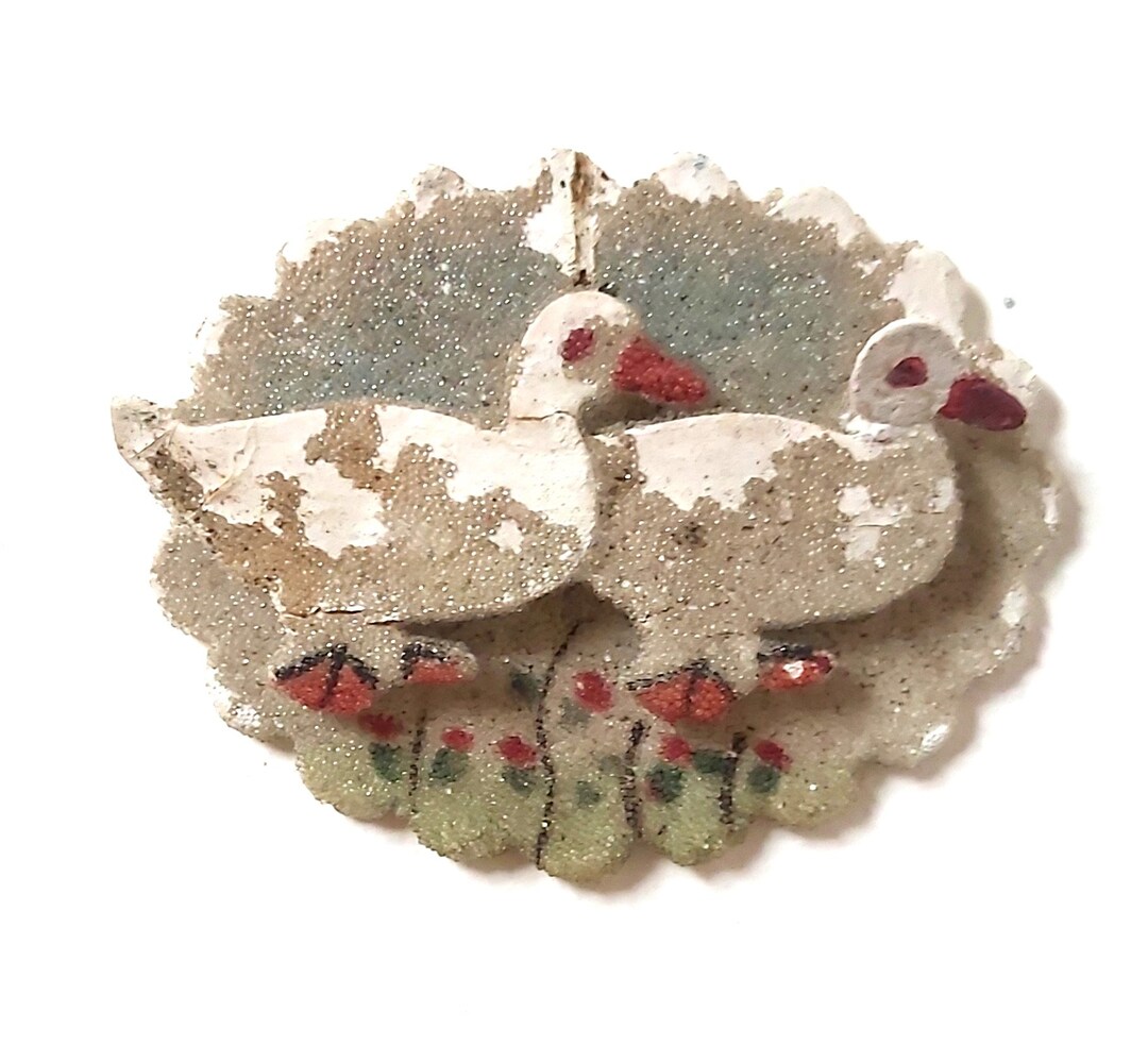 Antique Venetian Dew Ballotini Christmas Ornament Cardboard Paper ...