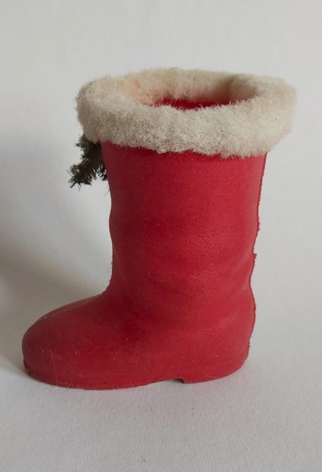 Vintage Christmas Boot Candy Container Christmas Ornament Plastic ...