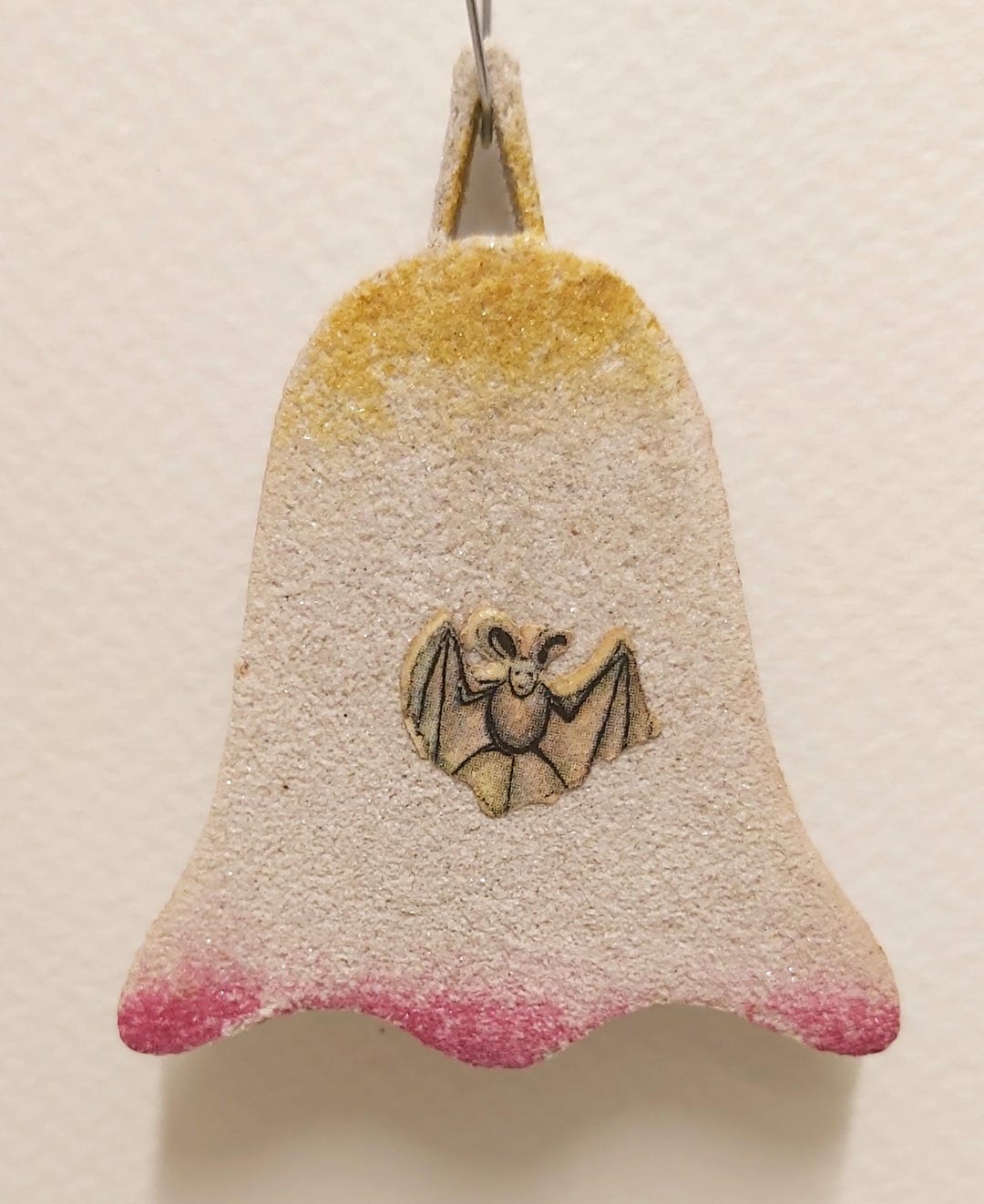 Antique Cardboard Glass Mica Christmas Ornament Collectible Handmade ...