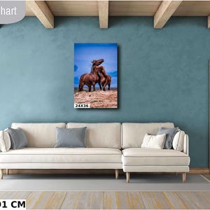 Horse Art Wild Horse Mustang Art Wild Mustang Mother and Foal Horse ...