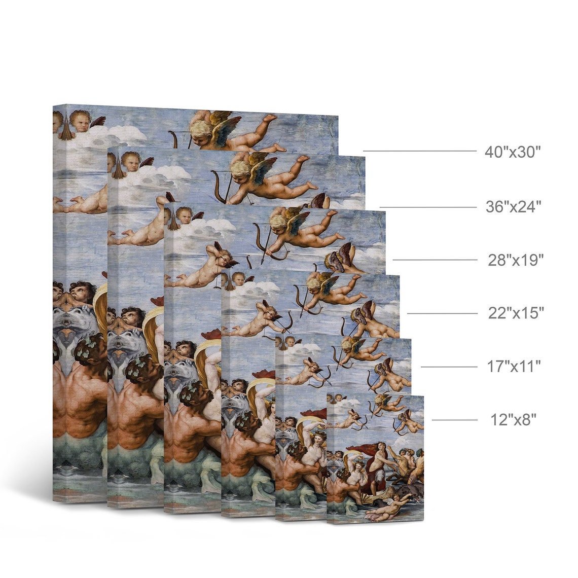 The Triumph of Galatea Raphael Art Canvas Wall Art Print | Etsy