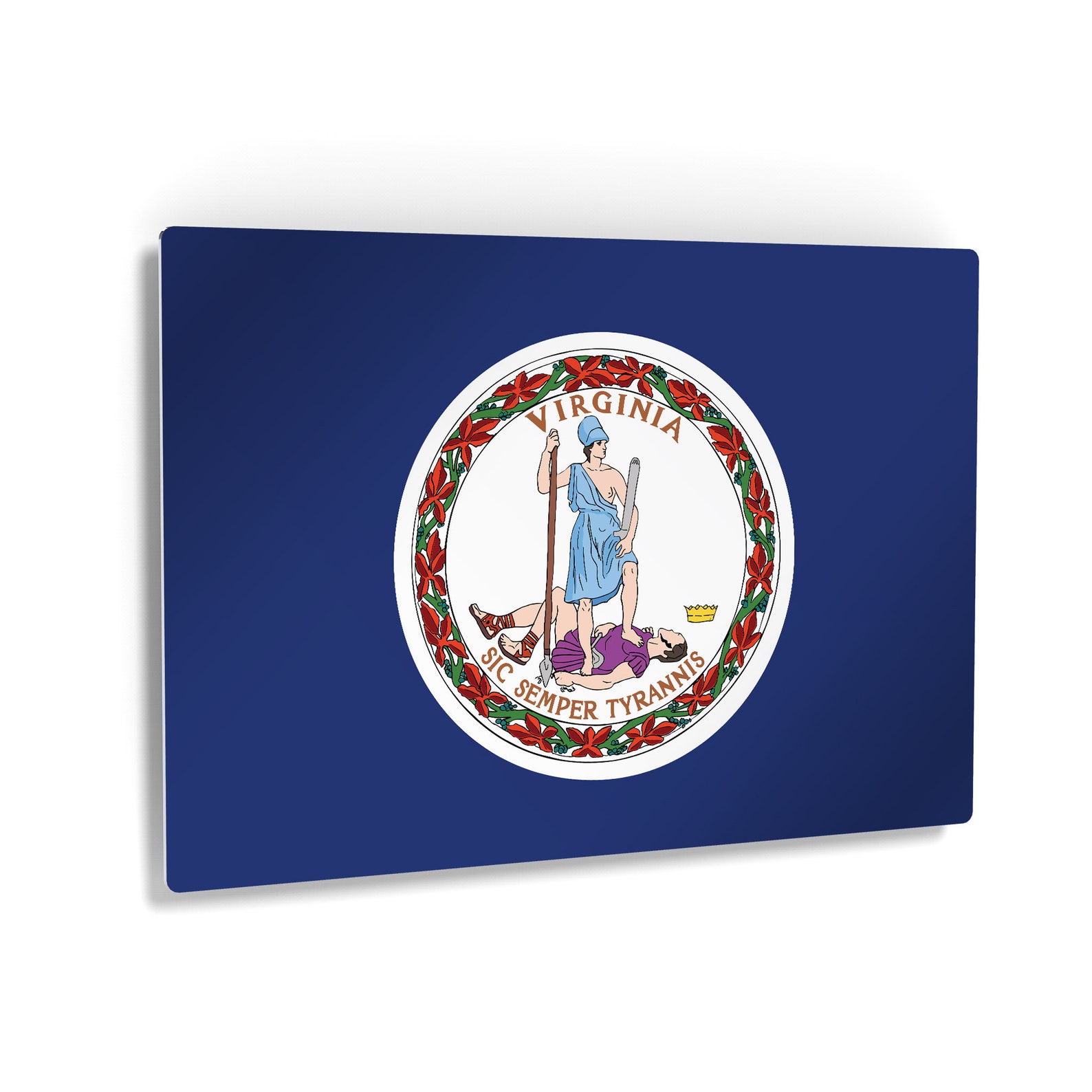 Virginia State Flag CANVAS or METAL Wall Art Print State - Etsy