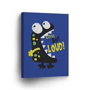 Cute Little Monster Wall Decor 3 Panel Canvas Print Set Kids Room Decor ...