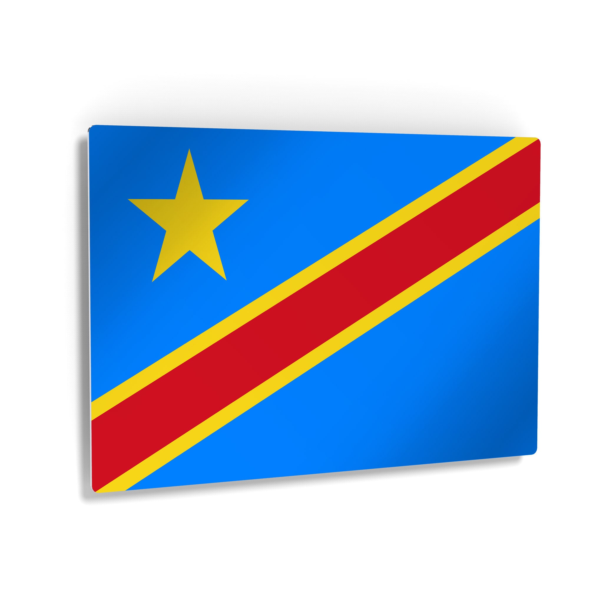 Democratic Republic of the Congo Flag CANVAS or METAL Wall Art | Etsy