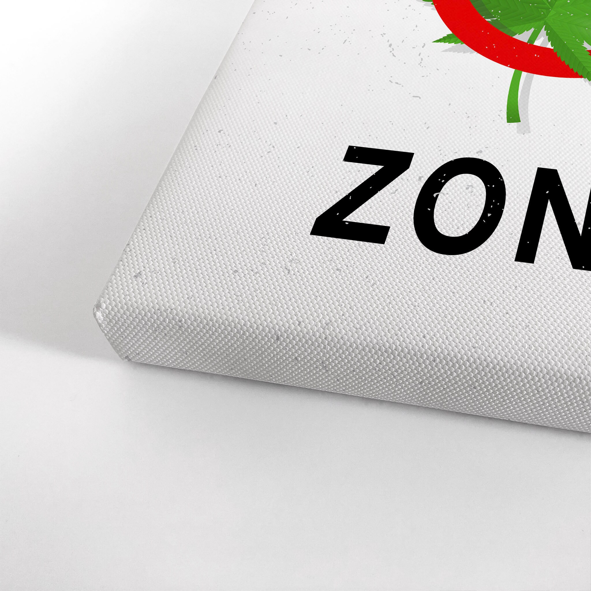 No Smoking Zone Marijuana Warning Sign Smoke Weed Canvas Wall | Etsy