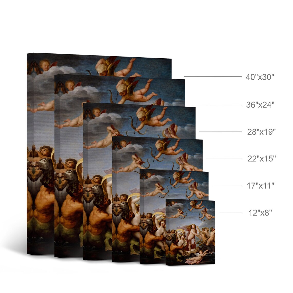 The Triumph of Galatea by Raphael Art Canvas Wall Art Print | Etsy