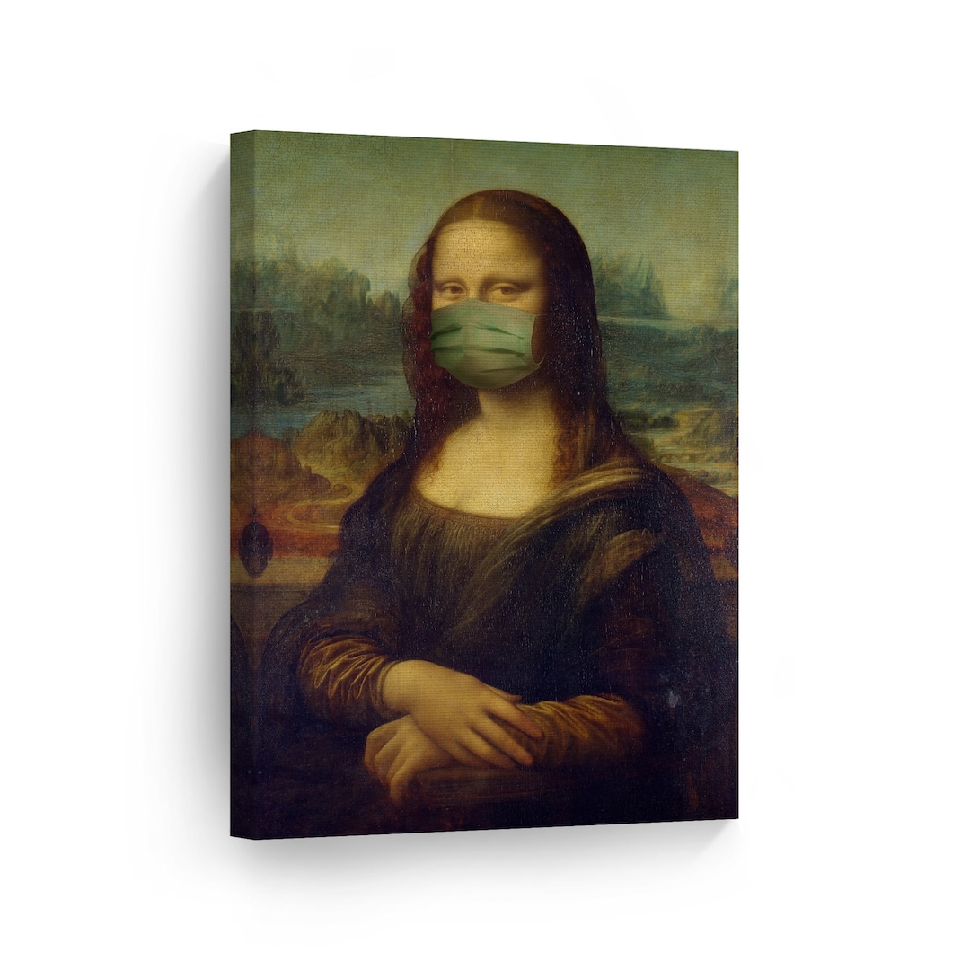 Leonardo Da Vinci's Masterpiece Mona Lisa Face Mask Pandemic Inspired ...