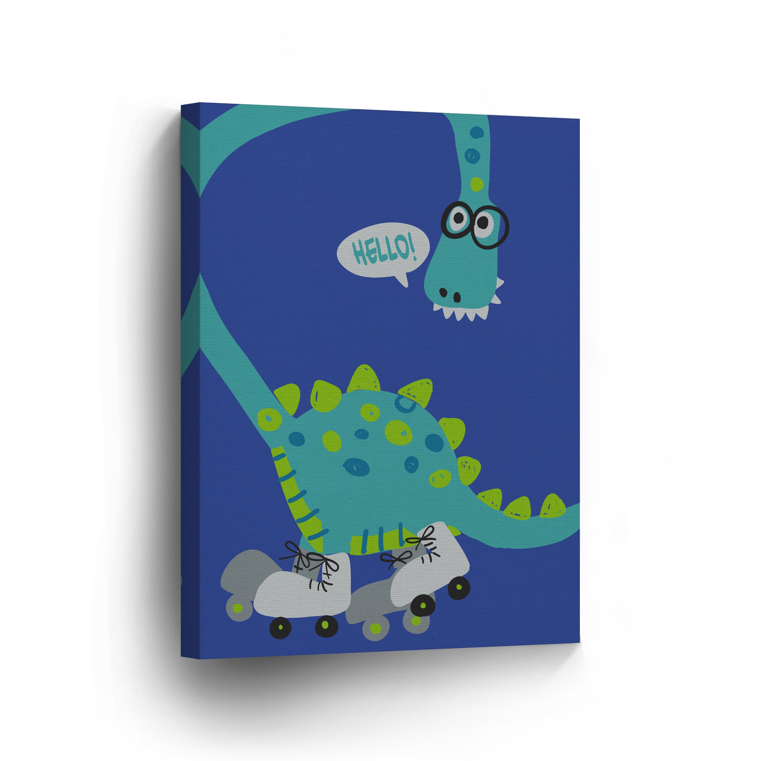 Cute Little Monster Wall Decor 4 Panel Canvas Print Set Kids Room Decor ...