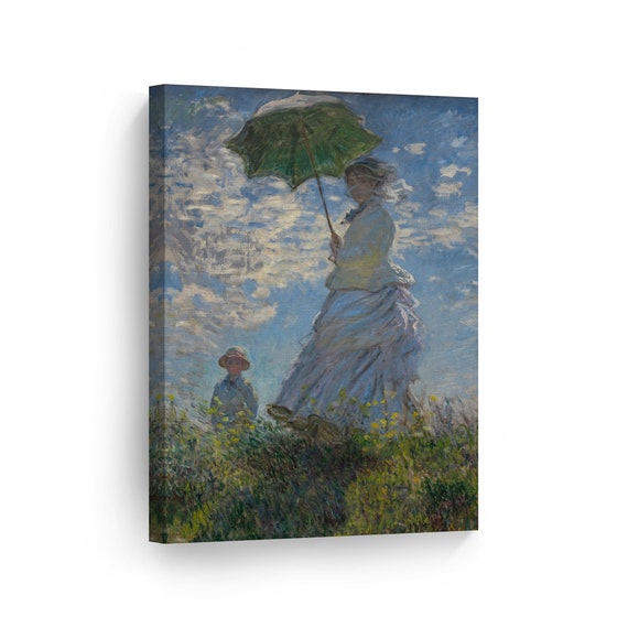 Woman With a Parasol by Claude Monet Canvas Wall Art Print Art | Etsy