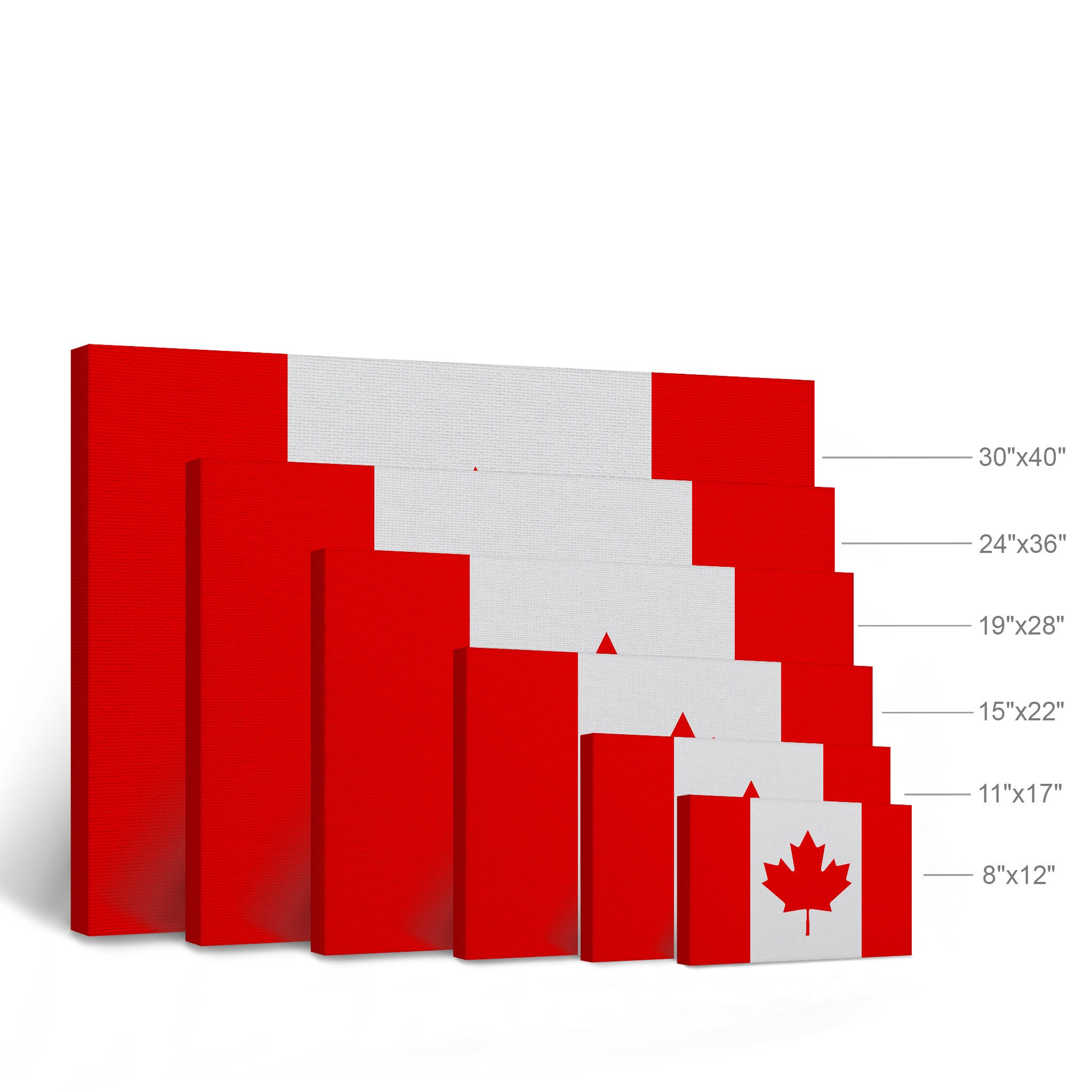 Canada Flag CANVAS or METAL Wall Art Print Country Flags | Etsy