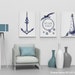 Anchor Lighthouse and Quote Navy Blue White Nautical Decor 3 - Etsy