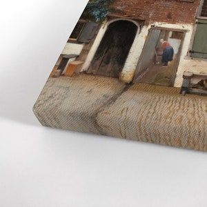 View of Houses in Delft the Little Street, Johannes Vermeer Classic Art ...