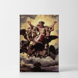 The Vision of Ezekiel by Raphael Art Canvas Wall Art Print Famous Fine ...