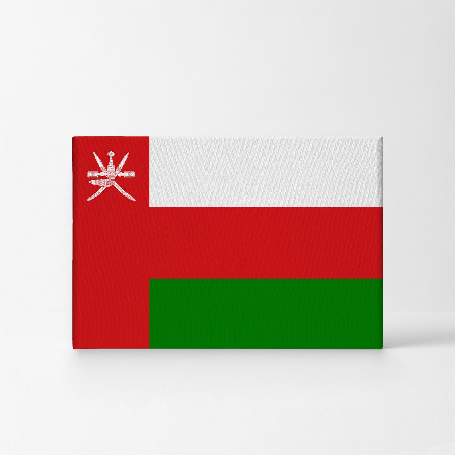 Oman Flag CANVAS or METAL Wall Art Print Country Flags Office | Etsy